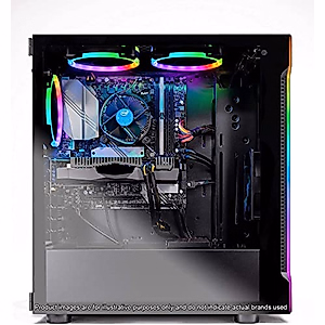 Skytech Gaming Shadow Gaming PC Desktop – INTEL Core i5 10400F 2.9 GHz, RTX 3050, 1TB NVME SSD, 8G DDR4 3200, 600W GOLD PSU, AC Wi-Fi, Windows 10 Home 64-bit,Black