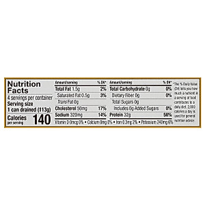 Bumble Bee Prime Solid White Albacore Tuna in Water,Premium Wild Caught Tuna - 31g Protein per Serving - Non-GMO Project Verified, Gluten Free, Kosher, 5 Ounce (Pack of 4)