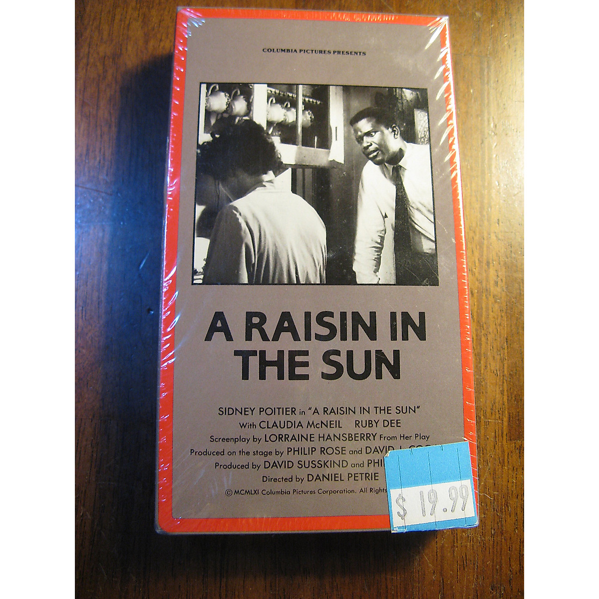 Brand New VHS - STILL FACTORY-SEALED. A Raisin In The Sun (1961) Starring Sidney Politier, Ruby Dee, VHS, Columbia Pictures, NR, running time: 128 mins., b&w