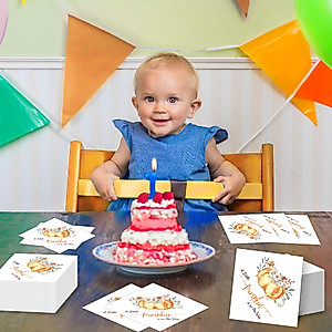 50 Pack A Little Pumpkin is On The Way Disposable Paper Napkins Little Pumpkin Baby Shower Disposable Hand Towel Pumpkin Guest Napkin for Boys Girls Party Supplies for Baby Shower Gender Reveal Party