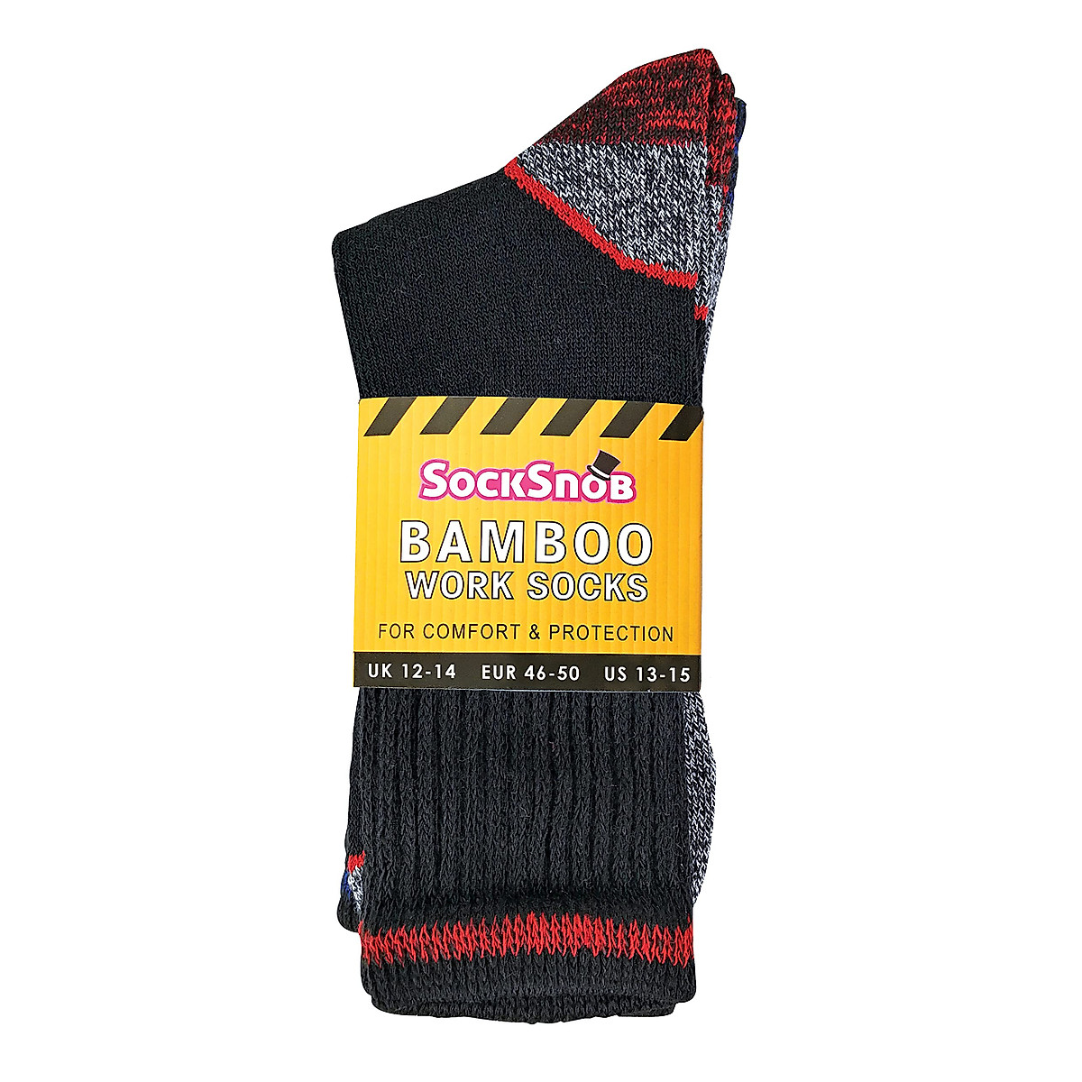 Mens Anti Sweat Moisture Wicking Summer Bamboo Work Socks for Steel Toe Boots (7-12 US, 3 Pack (BWS))