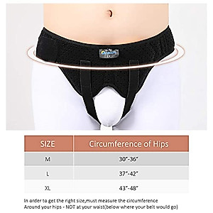 Tenbon Hernia Belts for Men - Groin Hernia Support for Men and Woman Medical Hernia Guard Inguinal Truss for Single/Double Sports Hernia Adjustable Waist Strap with 2 Removable Compression Pads