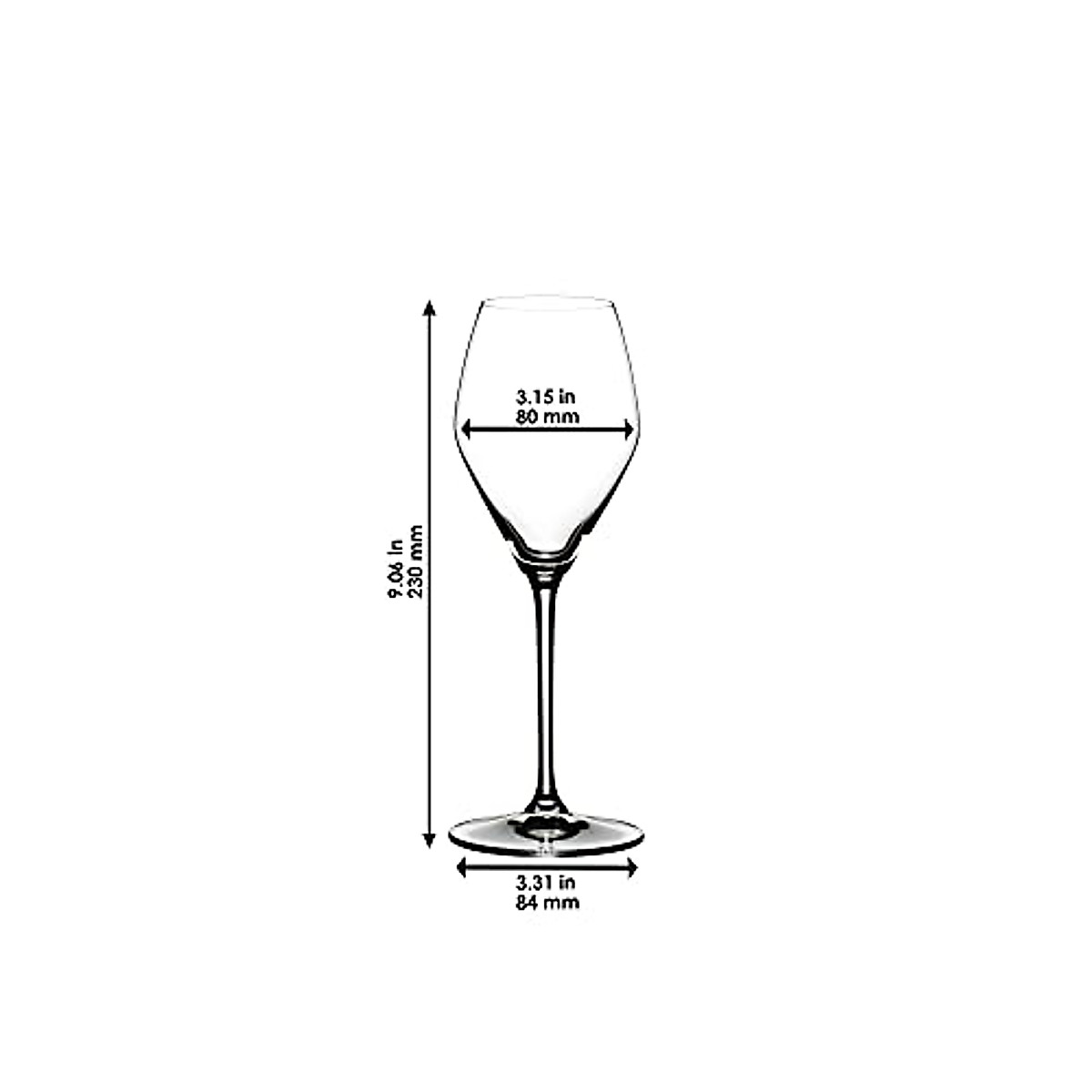 Riedel SST (SEE, SMELL, TASTE) Rosé Champagne/Rosé Wine Glass, Set of 2, Clear -