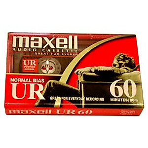 10 Pack. - Maxell UR-60 Normal Bias Audio Cassette Tapes