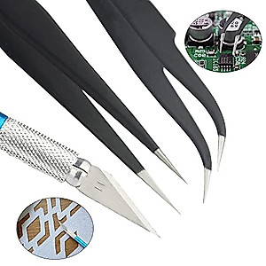 BXQINLENX Professional 9 PCS Gundam Model Tools Kit Modeler Basic Tools Craft Set Hobby Building Tools Kit for Gundam Car Model Building Repairing and Fixing(B)