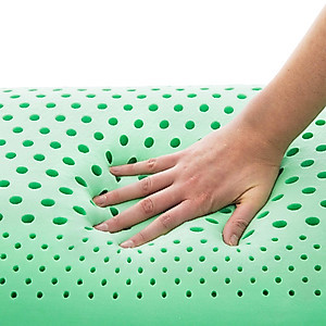 MALOUF ZZKKMPASZP Z Zoned Dough Memory Foam Infused with Real Peppermint-Natural Oil Aromatherapy Pillow Spray Included-King Size