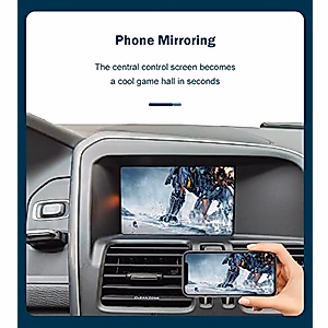 NINETOM Wireless Carplay Retrofit Kit Decoder for Volvo XC60 S60L V40 2014-2017 Year, Support Android Auto, Mirror Link, Rear Camera, Original Car Function