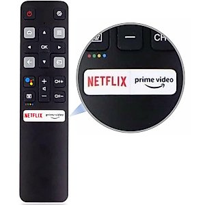Remote RC802V FNR2 Fit for TCL Android 4K Smart TV 40S334 50S434 55S434 75S434 40S330 70S430 32S334 55S435 50S435 43S434 32S6500A 65P8S 65P8 49S6800FS 32S6500S 32A325 [NO Voice Function]
