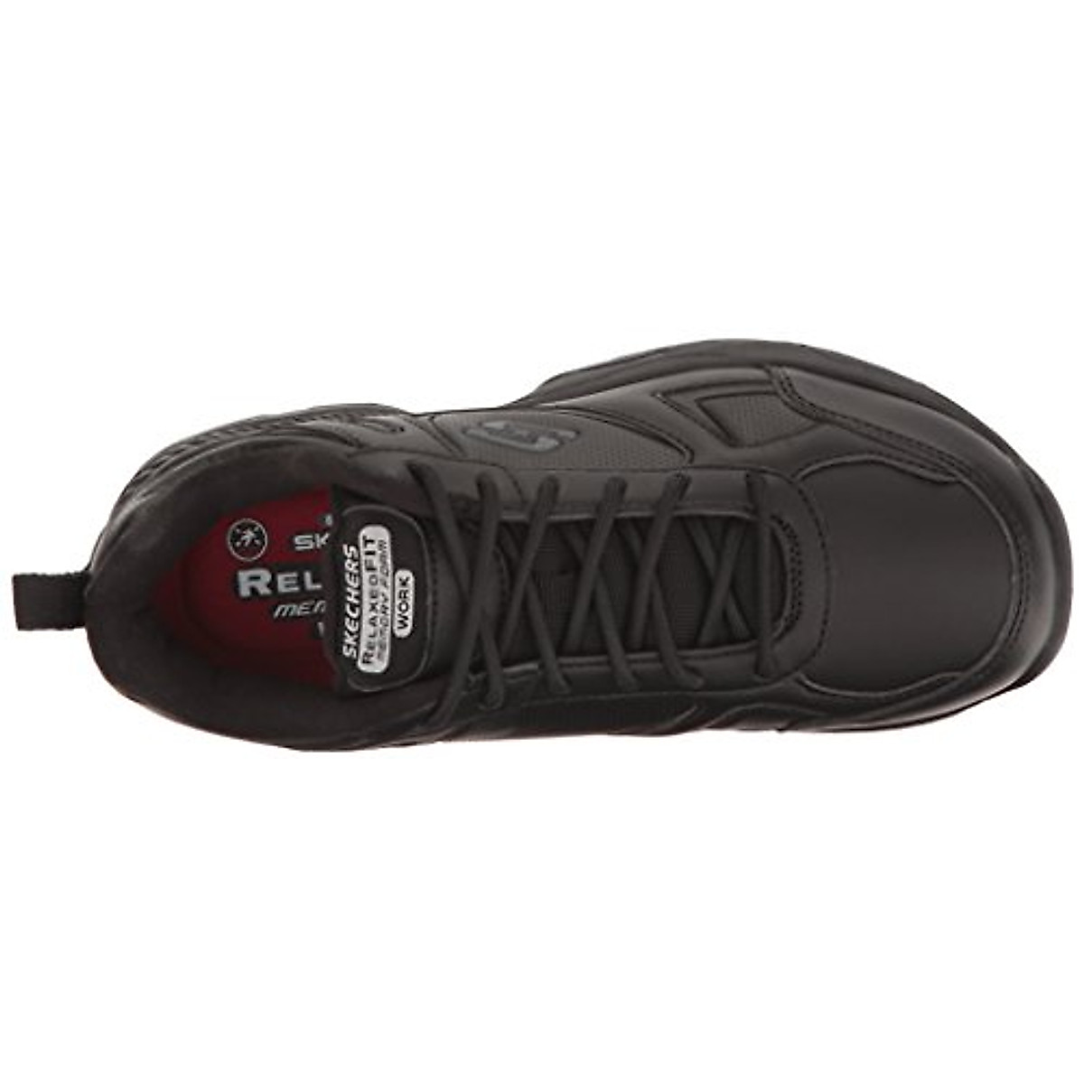 Skechers for Work Women's Dighton Bricelyn Wide Work Shoe, Black, 7.5 W US