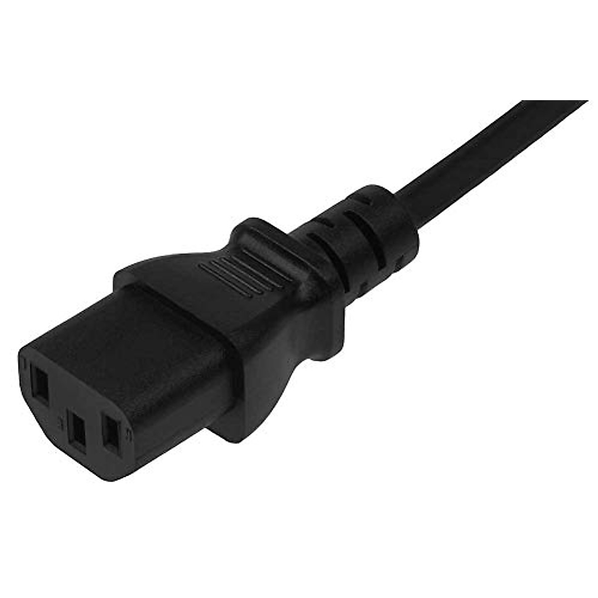 6 Feet (2 Meters) 14AWG Heavy Duty 3 Prong Monitor (Universal Power Cord) Computer Power Cord 6ft (2M) 3 Conductor (IEC320 C13 to NEMA 5-15P) 15 Amp AC Power Cable CNE593692