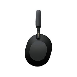 Sony WH-1000XM5 Wireless Noise Canceling Over-Ear Headphones (Black) Bundle with 4-Port USB 3.0 Hub and Alloy Headphone Stand (3 Items)