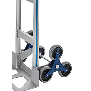 SmarketBuy Aluminum Stair Climber Hand Truck 18 x 7.5 Inch Nose Plate Stair Climbing Hand Truck 6 Wheels Hand Truck Dolly (Stair Climber Hand Truck)