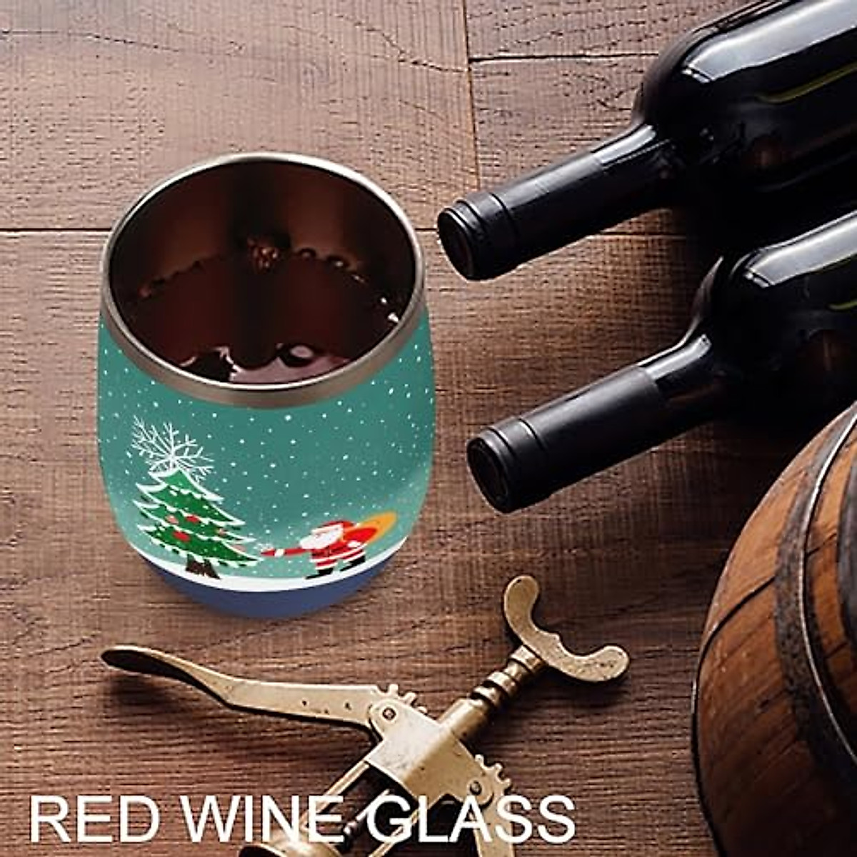 OPTKSNCU 304 Stainless Steel Insulated Cup with Lid, Catch A Snowflake Print Durable, And Easy to Clean – Ideal for Home, Office, And Gift Giving