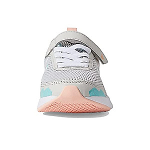 New Balance Kid's Dynasoft 545 V1 Hook and Loop Running Shoe, Summer Fog/Surf/Peach Glaze, 4 Infant