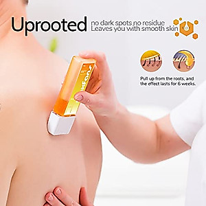 Roll on Wax, Waxfans Wax Roller Refill (4 Packs), Hair Wax Removal for Body Hair, Legs, Arms, Not included :roll on wax warmer