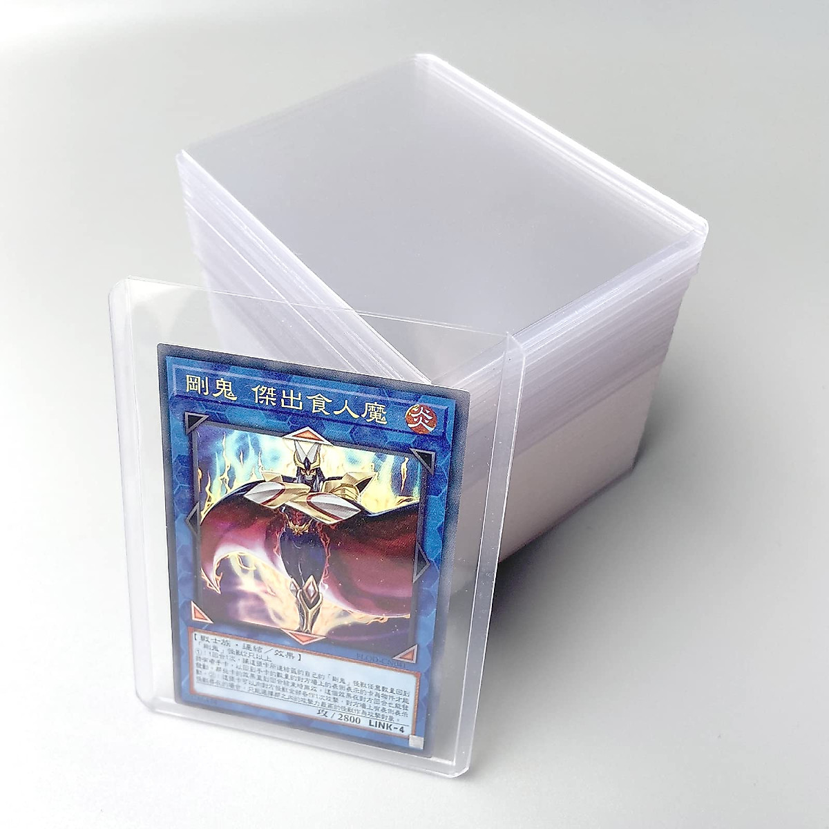 35pt Top Loader for Trading Cards,Baseball Card Protectors Hard Plastic,Sports Cards 50pc Toploader and 50pcs Penny Sleeves(100ct.White)