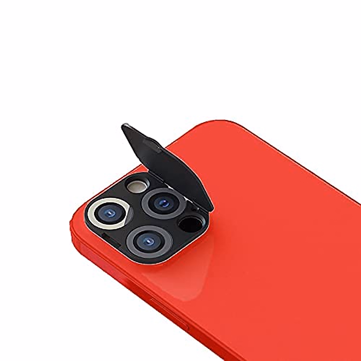 EYSOFT Camera Lens Cover Compatible for iPhone 12 Pro Max Bundled with iPhone Front Camera Cover (Silver),Protect Privacy and Security But Not Affect Face Recognition