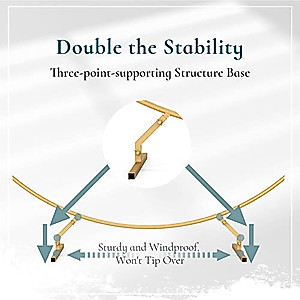 Sunnacate Balloon Arch Stand, 6.56 Ft Stable Golden Circle Balloon Arch Frame Round Backdrop Stand for Wedding Birthday Party Baby Shower Decoration