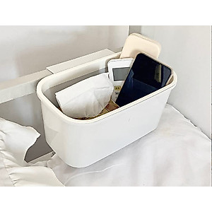 2 Pack Pink Hanging Cup Holders,10x5x4.5"Trolley Basket Storage,Rolling Cart Accessories Hanging Buckets Hanging Bins,Plant Containers,Storage Bucket,Make Up Pencil Holder,Kitchen Storage Container