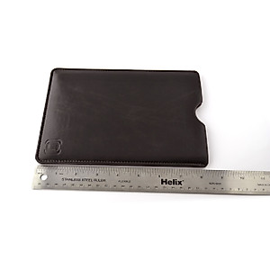 Dockem Executive Sleeve for iPad Mini 6, 5, 4, 3, 2, 1: Premium Synthetic Leather Tablet Case: Slim, Microfiber Lined, Professional, Protective Cover (Dark Brown)