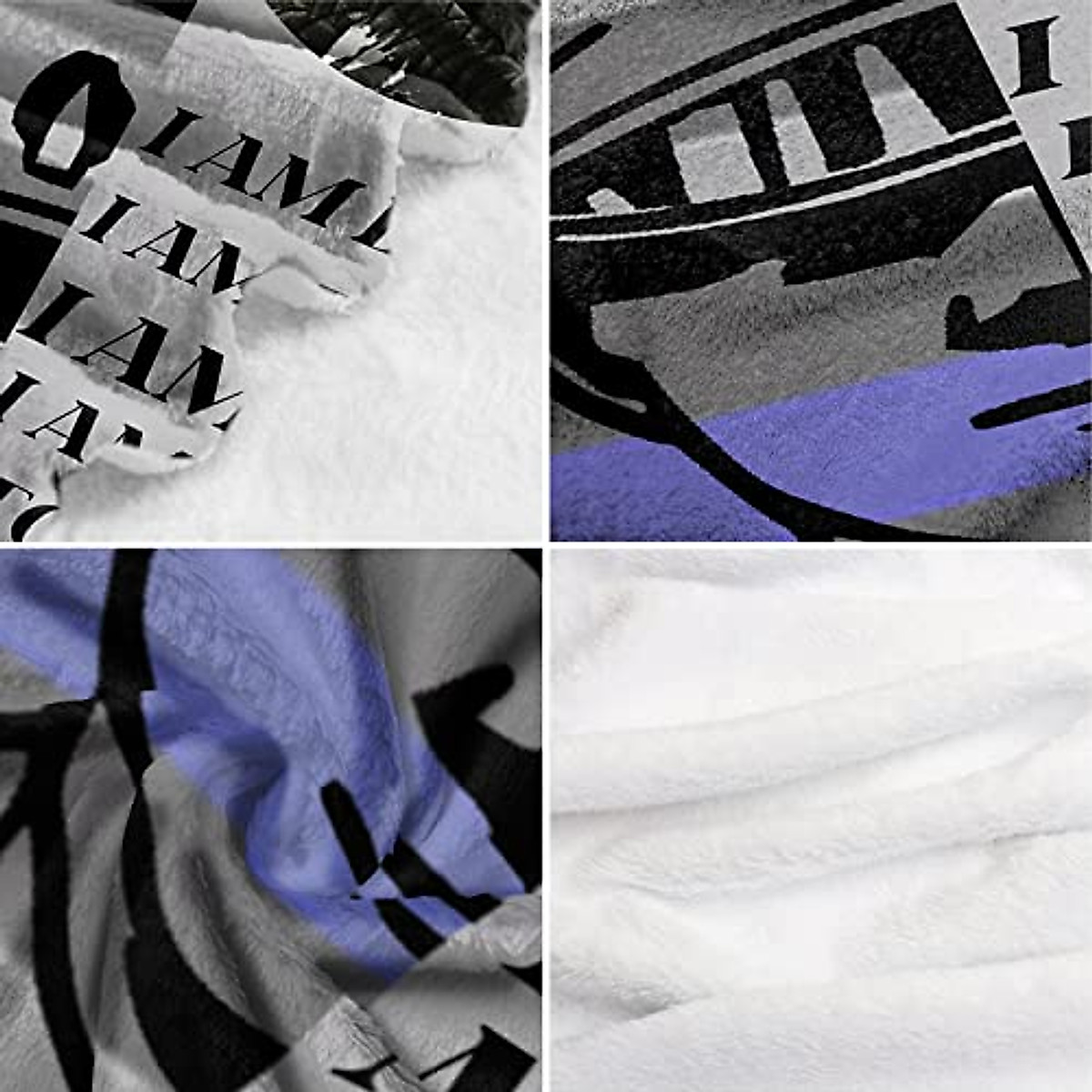 Gift for Police Blanket - Police Birthday Gift Flannel Policeman Officer Throw Blanket Super Soft Warm and Comfortable Gift Ideas for American Police Cop Stuff Decor 60"x50"