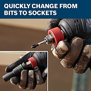 BOSCH GXL18V-601B25 18V 6-Tool Combo Kit with 2-in-1 Bit/Socket Impact Driver, Hammer Drill/Driver, Reciprocating Saw, Circular Saw, Angle Grinder, Floodlight and (2) CORE18V 4.0 Ah Compact Batteries