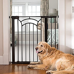 Safety 1St Décor Easy Install Tall & Wide Baby And Pet Gate With Pressure Mount Fastening