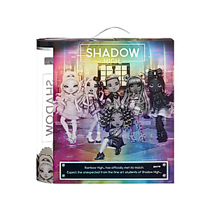 Rainbow High Shadow Series 1 Luna Madison- Grayscale Fashion Doll. 2 Metallic Grey Designer Outfits to Mix & Match, Great Gift for Kids 6-12 Years Old and Collectors