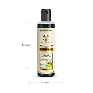 Khadi Natural Herbal Amla Bhringraj Shampoo, 210ml (Pack Of 2)