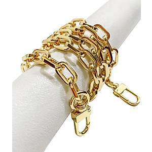 NEXT FASHION Box Purse Chain Crossbody Shoulder Strap (9mm) Replacement - (48" / 120cm)