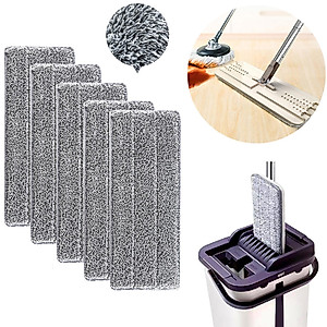 6pcs Efficient Microfiber Mop Cloth Replacement Double Slot Tool Suitable for Household Professional Use