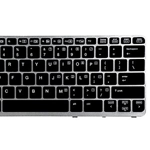 SUNMALL Replacement Keyboard Compatible with HP EliteBook 820 G1 820 G2 720 G1 720 G2 725 G2 with Sliver Frame with Backlight No Pointer