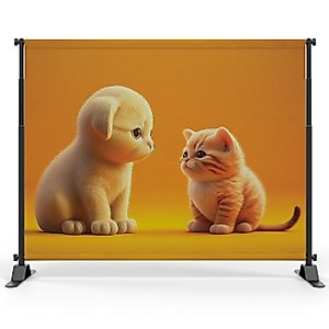 JJ'S PROMO Custom Step and Repeat Backdrop | 9ft Tension Fabric Banner Stand Backdrop | Excluding Aluminum Thick Tube Stand (Optional) | Personalized backdrops for Events | Made in California