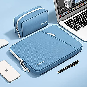 FINPAC Laptop Sleeve with Accessory Pouch for MacBook Pro M3/M2/M1 14-inch, MacBook Air/Pro 13, Protective Case with Tech Bag