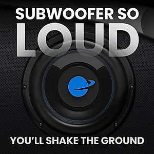 Planet Audio PL10S Anarchy Series 10 Inch Car Subwoofer - 800 Watts Max, Dual 4 Ohm Voice Coil, Sold Individually, Hook Up to Amp