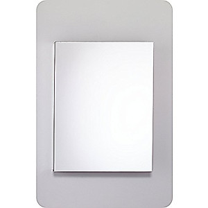 Robern PLM2430GLE Polished Edge, Classic Gray Interior, Electric ̶ Left Hinge PL Series 24" x 30" Flat Top Cabinet