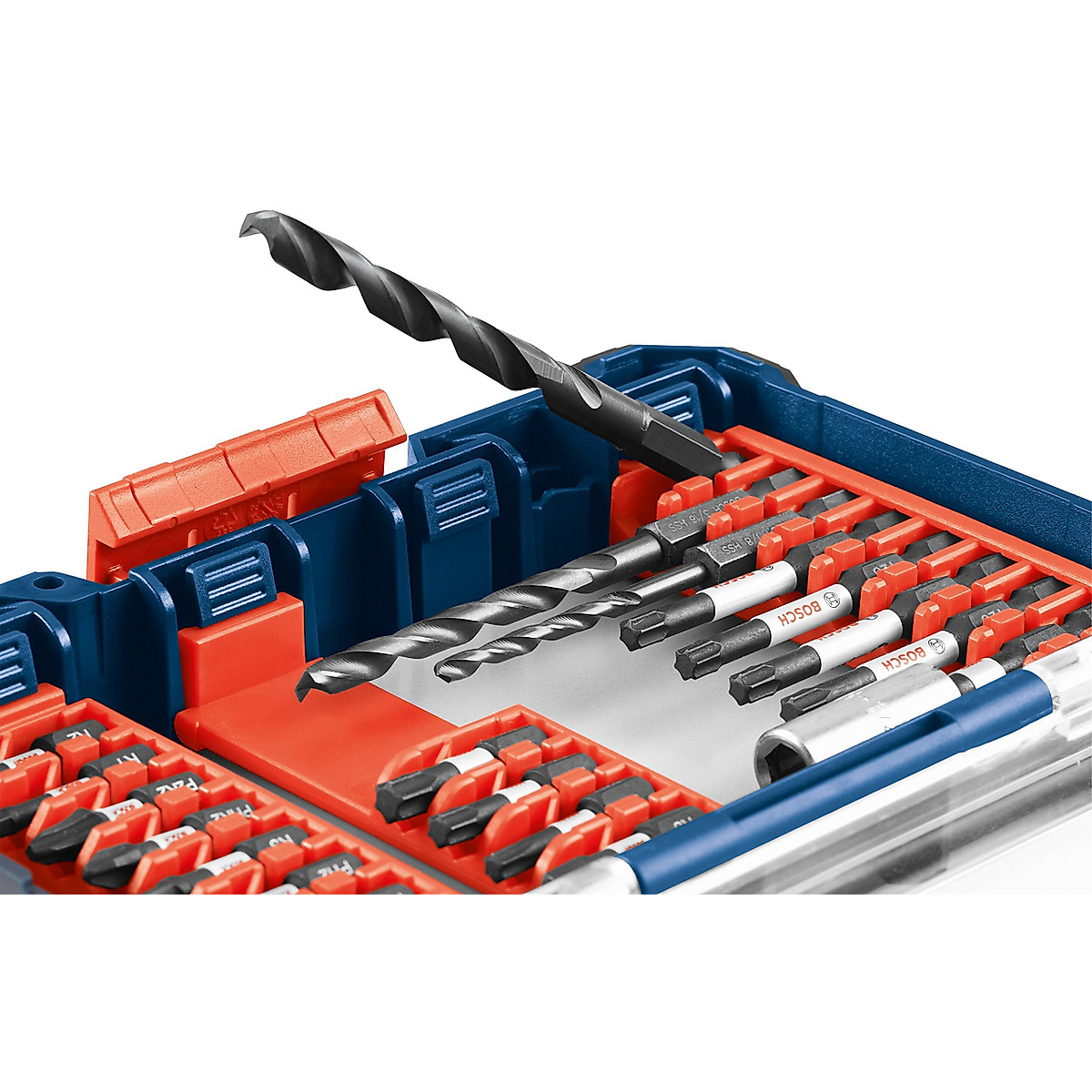 BOSCH DDMS20 20-Piece Assorted Impact Tough Drill Drive Custom Case System Set for Drilling and Driving Applications