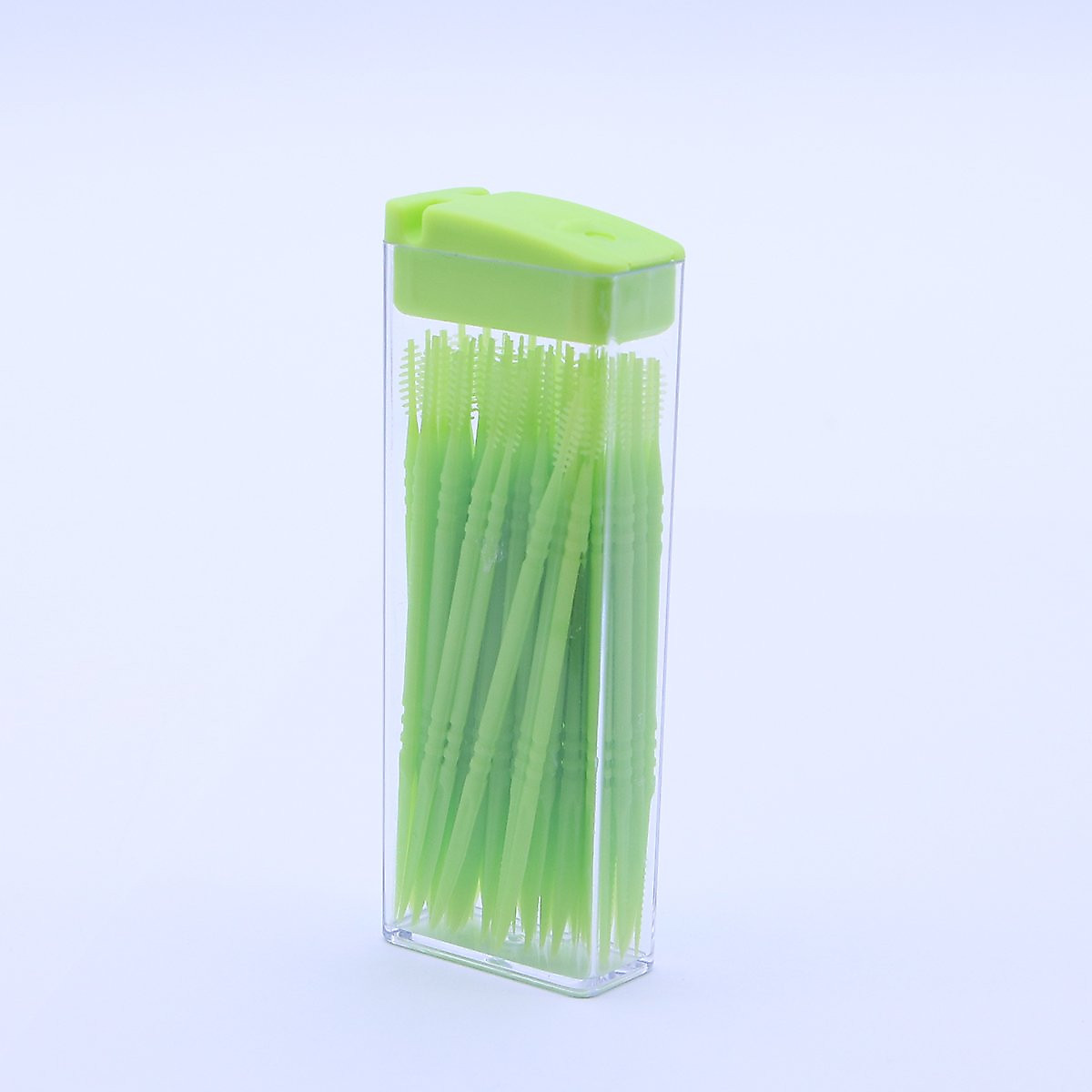 Healifty 200pcs Dental Plastic Toothpicks Double Head Cotton Swabs Oral Care Tooth Sticks