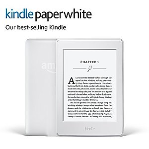 Kindle Paperwhite E-reader (Previous Generation - 2015 release) - White, 6" High-Resolution Display (300 ppi) with Built-in Light, Wi-Fi, Ad-Supported