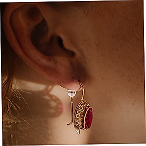 VILLCASE 90 pcs Hamburger earplugs Clear Earrings Secure Earring Backs Earrings Back Clip Safety Earring Backs Jewelry Earring Stoppers Ear Plugs Silicone Jacket Perforation Silica Gel