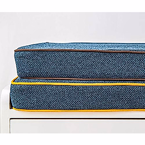 WanJing Patio Bench/Settee Cushion,Non-Slip Garden Furniture Swing Pad Washable Loveseat Pad for Indoor Outdoor Bench Porch Swing/Dining Seat/Storage Settee/Chaise Lounger, Gray, 40x16 inch