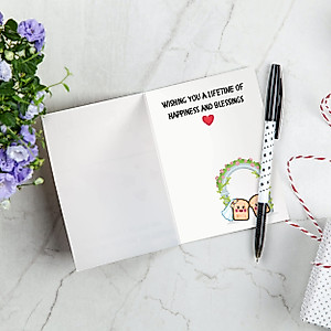 GIFTING GIGGLES Funny Wedding Card for couple | Newly Weds | Marriage Card for Couple | Wedding Day Congrats Gift | Congratulations Card | Premium Quality with Envelope and Seal