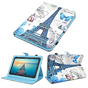 DETUOSI Universal 7 inch Tablet Case, 7.0 inch Tablet Cover, Protective Folio Leather Multi-angle Viewing Stand Case Shell【with 3 Card Slots】for All Kinds of 7.0-7.9 inch Android/iOS/Windows Tablet #3
