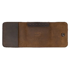 Hide & Drink, Fishing Lure Wallet for Hooks, Squid Jig Organizer - Handmade from Full Grain Leather - Bourbon Brown