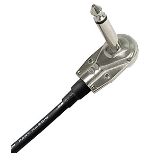 WORLDS BEST CABLES 30 Inch - Pedal, Effects, Patch, Instrument Cable Custom Made Made Using Mogami 2319 Wire and Eminence Nickel Plated ¼ inch (6.35mm) R/A Pancake Type Connectors