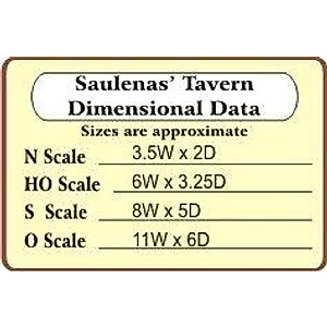 Bar Mills HO Saulena's Tavern Kit