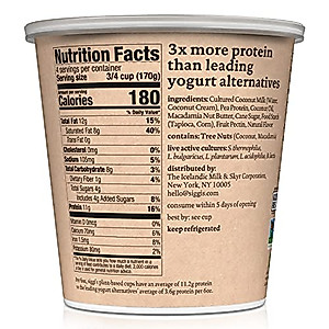 siggi's Plain Plant Based Yogurt, 24 OZ