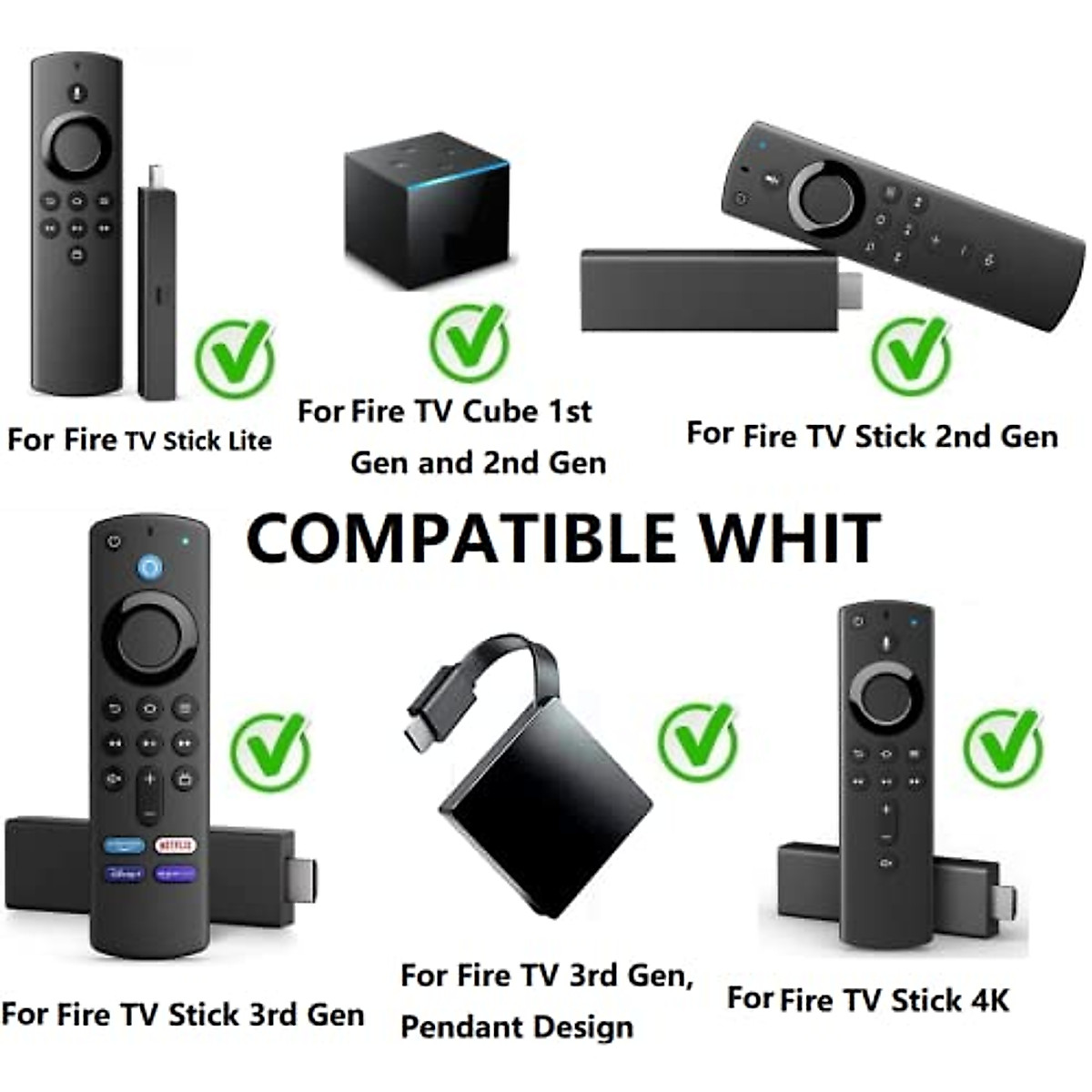 Replacement Voice Remote 2rd Gen for Amazon Fire TV Stick Lite Fire TV Stick 2nd Gen and 3rd Gen Fire TV Stick 2020 Release Fire TV Stick 4K/Max Fire TV Cube (1st and 2nd Gen) Fire TV 3rd Gen