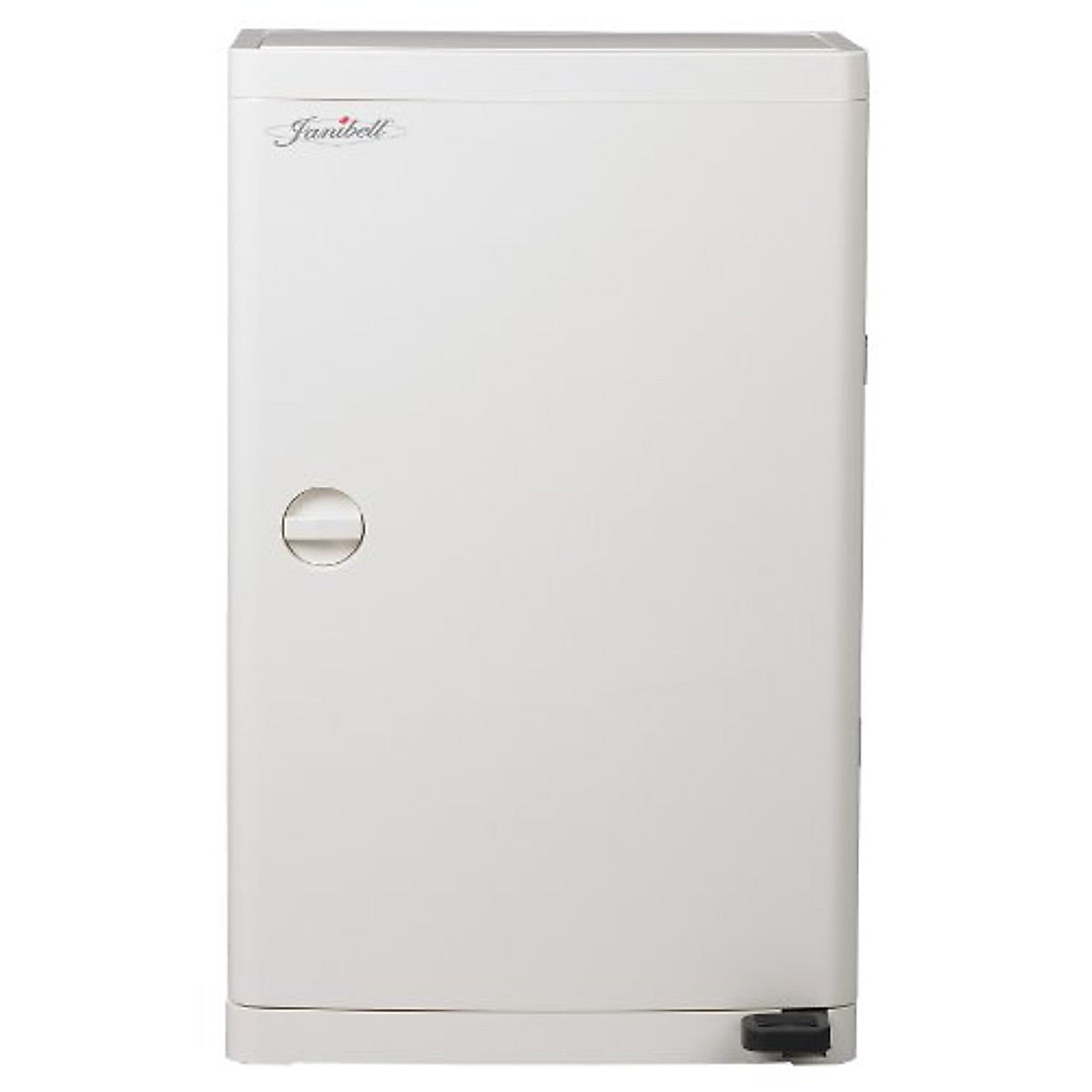 Janibell M450BW ABS 18-Gallon Hygienic Hands-Free Foot Pedal Operated Waste Disposal System, Rectangular, 11" Width x 17-3/4" Depth x 26-3/4" Height, White