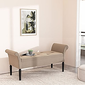 annjoe Storage Ottoman Bench Bedroom Bench Bed Entryway Hallway Chest, Footrest, Padded Seat